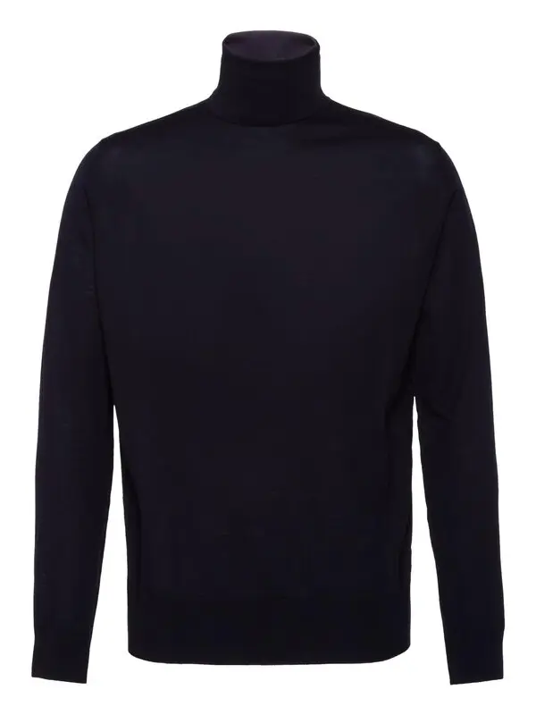 Prada Wool Turtleneck - Blue