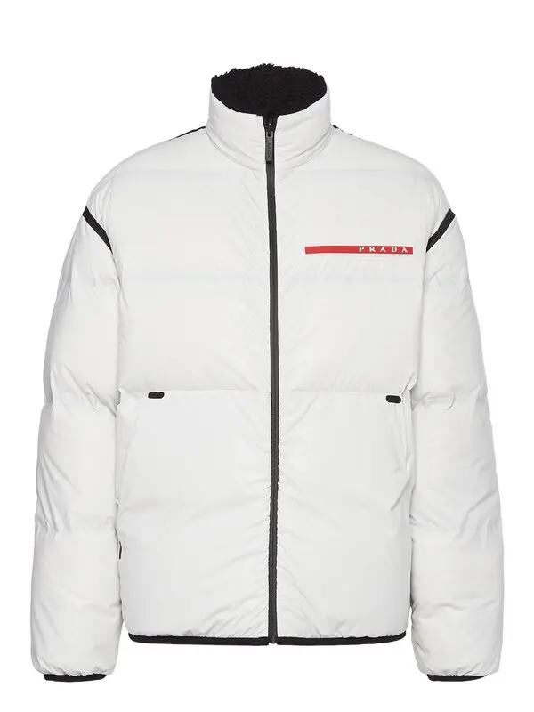 Prada Reversible Cropped Light Re-nylon Down Jacket - Neutral