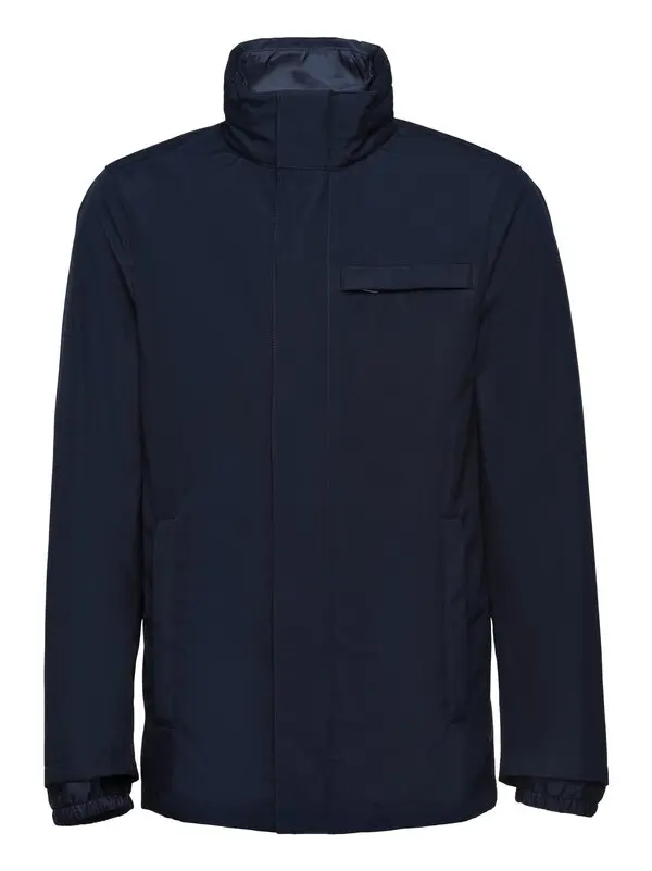 Prada Technical Fabric Blouson Jacket - Blue