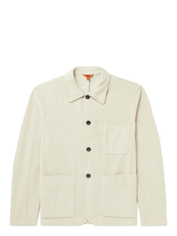 Barena Venezia Visal Cotton-corduroy Overshirt - Neutrals