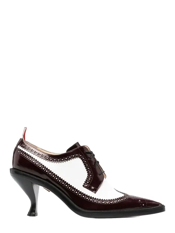 Thom Browne 90mm Sculpted-heel Brogues - Red