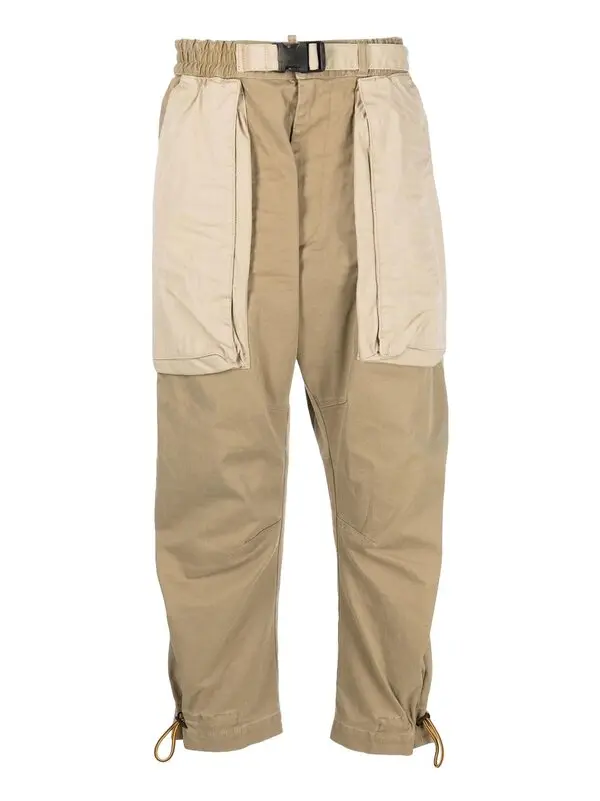 Dsquared2 Belted Cropped Trousers - Neutrals