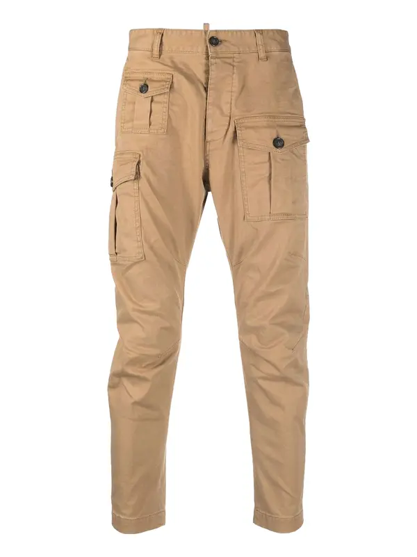 Dsquared2 Tapered Cargo Trousers - Brown