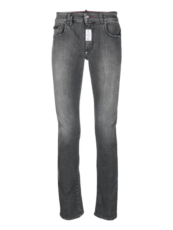 Philipp Plein Logo-patch Jeans - Grey