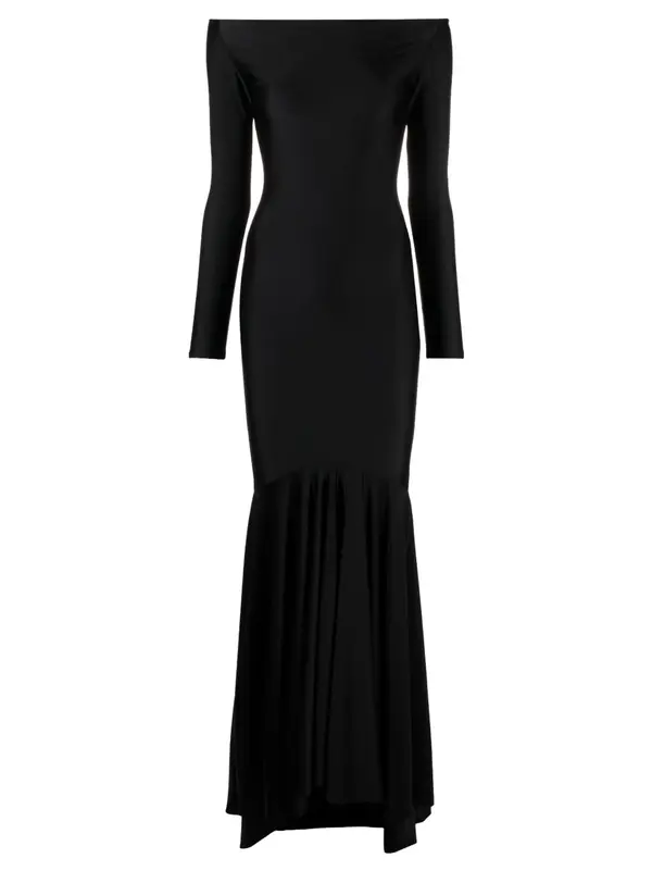 ATU BODY COUTURE Off-shoulder Gown - Black
