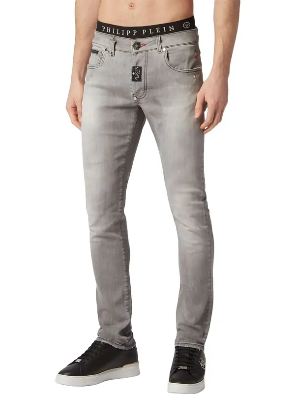 Philipp Plein Low-rise Skinny Jeans - Grey