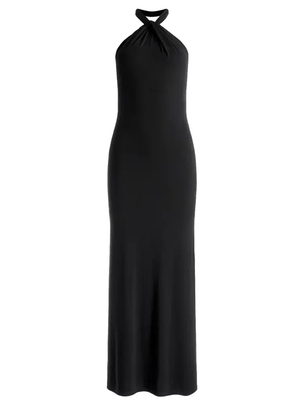 Alice + Olivia Amaya Halter Dress - Black