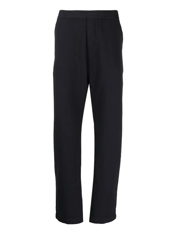 Barena Venezia Straight-leg Crepe Trousers - Black