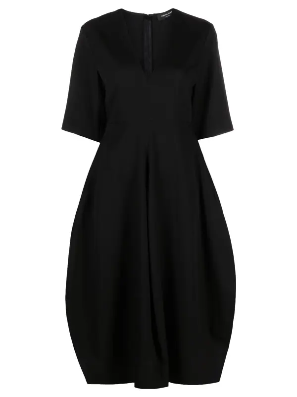 Fabiana Filippi V-neck Midi Dress - Black