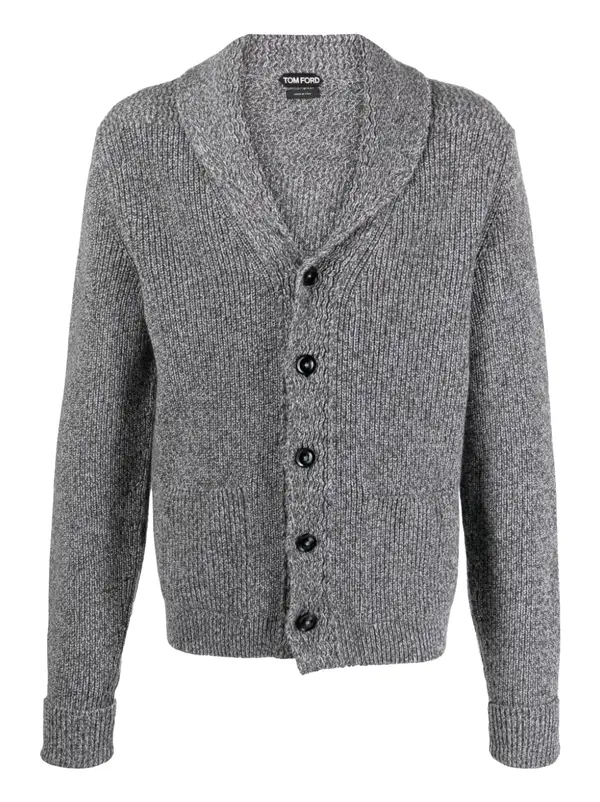 TOM FORD Button-up Cashmere Cardigan - Grey