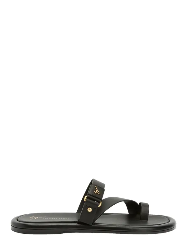 GIUSEPPE ZANOTTI Taanguy Leather Sandals - Black