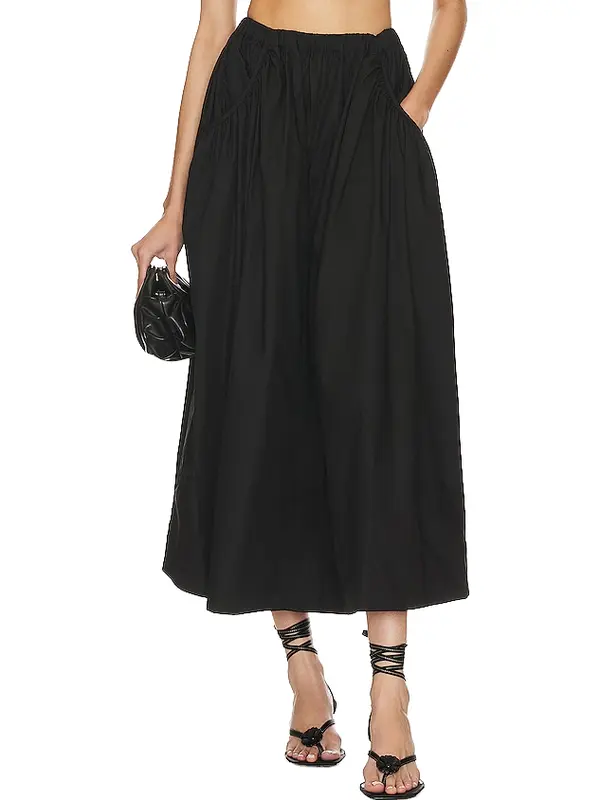 L'academie Arman Midi Skirt - Black
