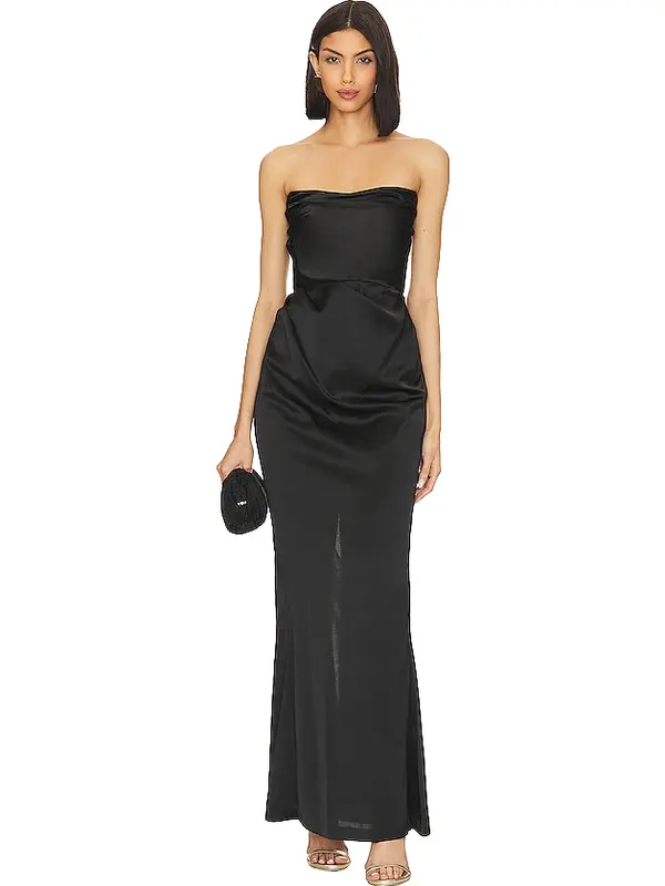 NOOKIE Emelie Strapless Gown - Black