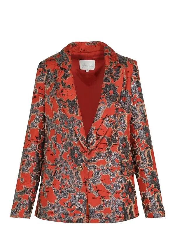 Johanna Ortiz Truly Treasured Silk Blazer - Multi