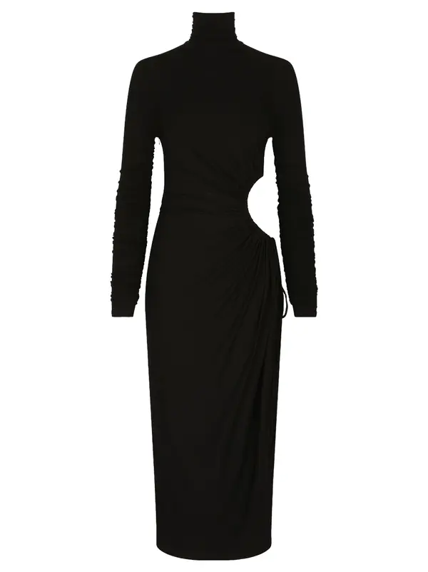 Dolce & Gabbana Cut-out Midi Dress - Black