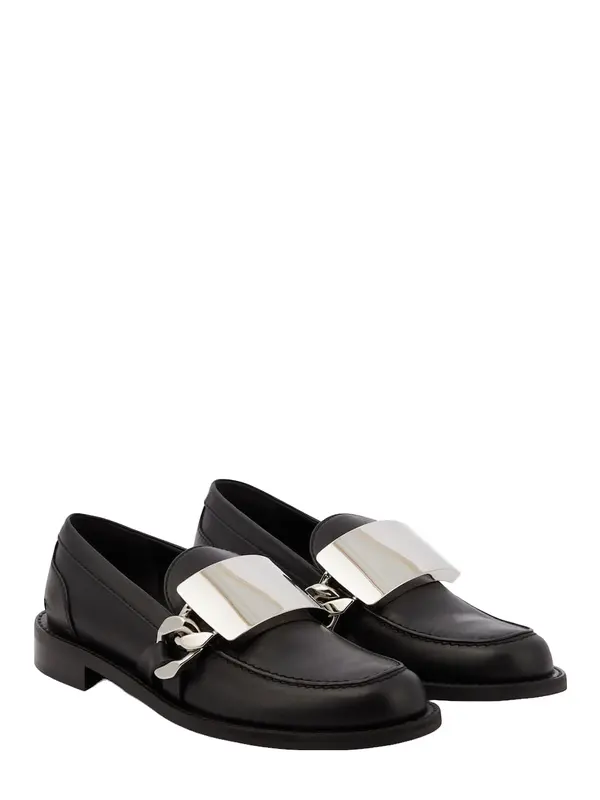 JW Anderson Gourmet Chain Loafers - Black