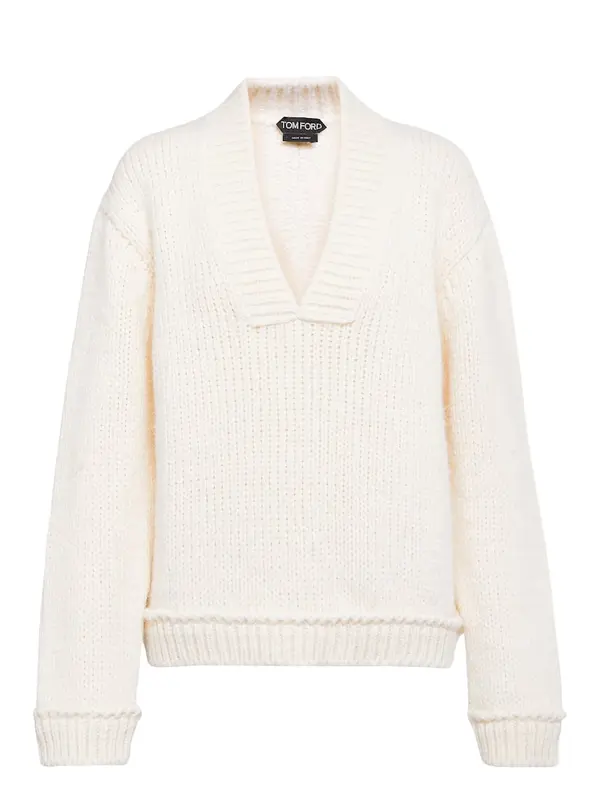 TOM FORD Alpaca And Wool-blend Sweater - White