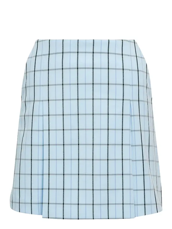 Tory Burch Checked Skort - Blue