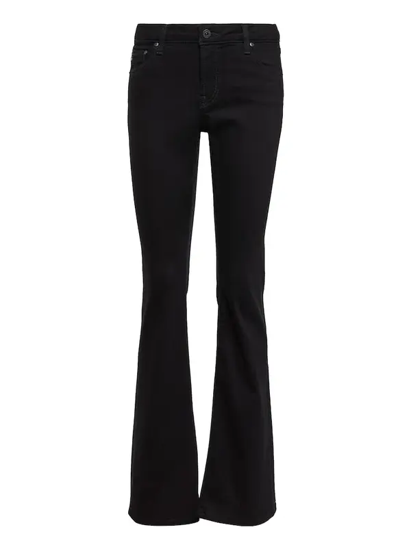 Ag Low-rise Flare Leg Jeans - Black