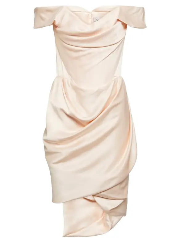 VIVIENNE WESTWOOD Bridal Nova Cora Crêpe Satin Minidress - Pink
