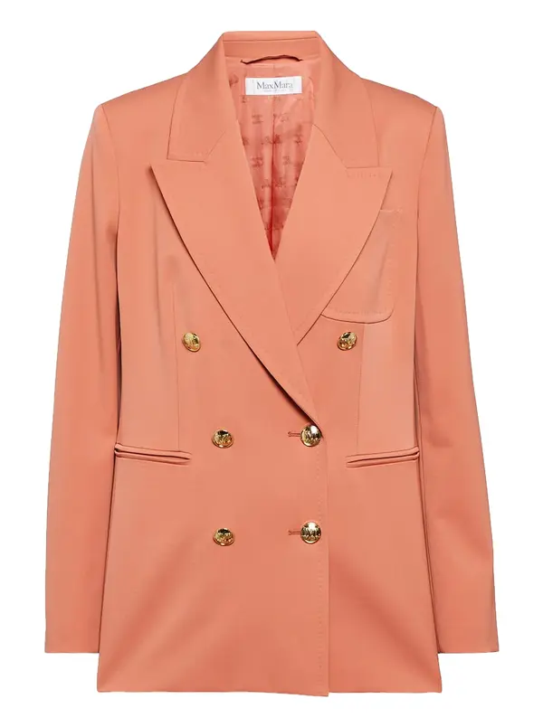 Max Mara Reale Wool Blazer - Pink