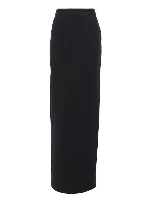 Roland Mouret Asymmetrical Maxi Skirt - Black