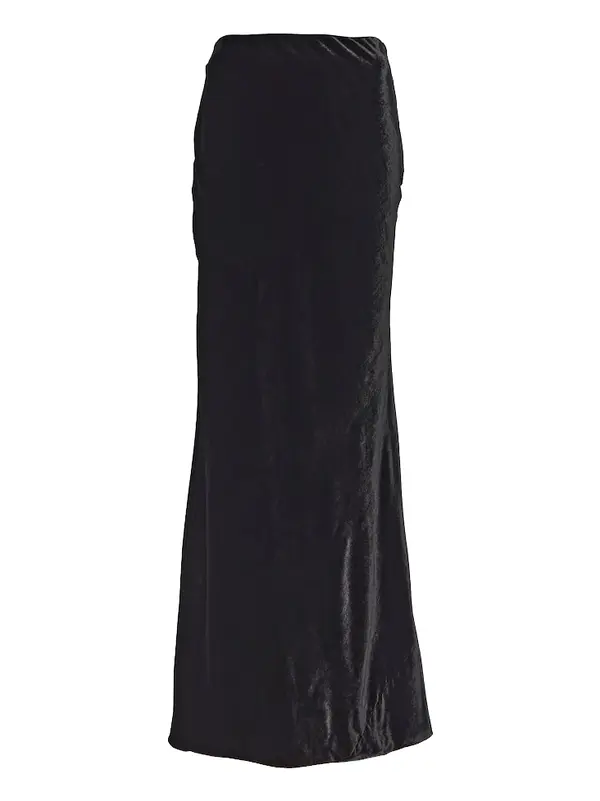 Alessandra Rich High-rise Maxi Skirt - Black