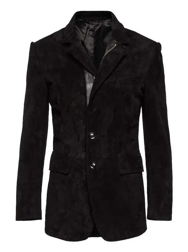 TOM FORD Suede Blazer - Black