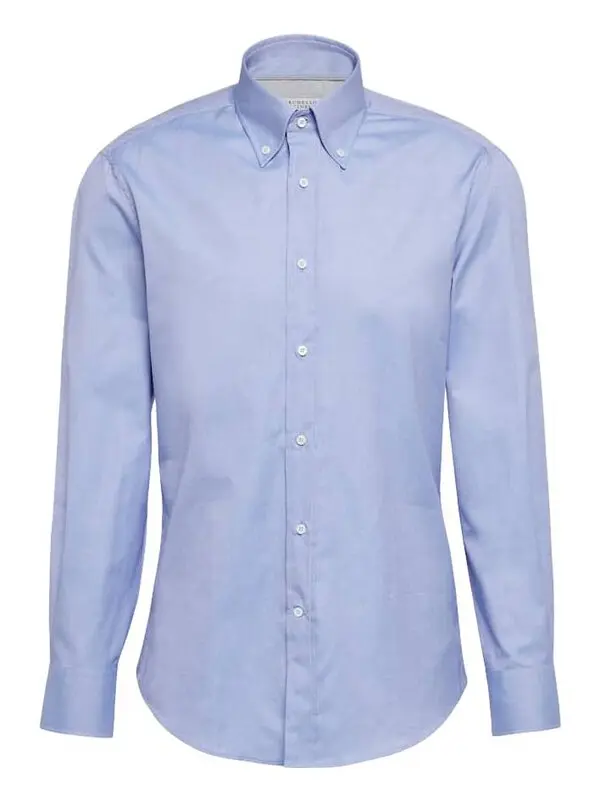 Brunello Cucinelli Cotton Shirt - Blue