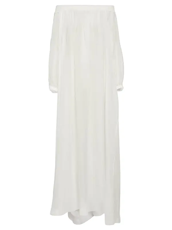 Alaïa Off-shoulder Maxi Dress - White