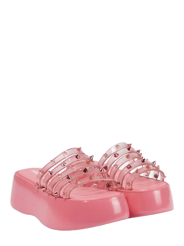 Jean Paul Gaultier X Melissa Becky Punk Platform Slides - Pink