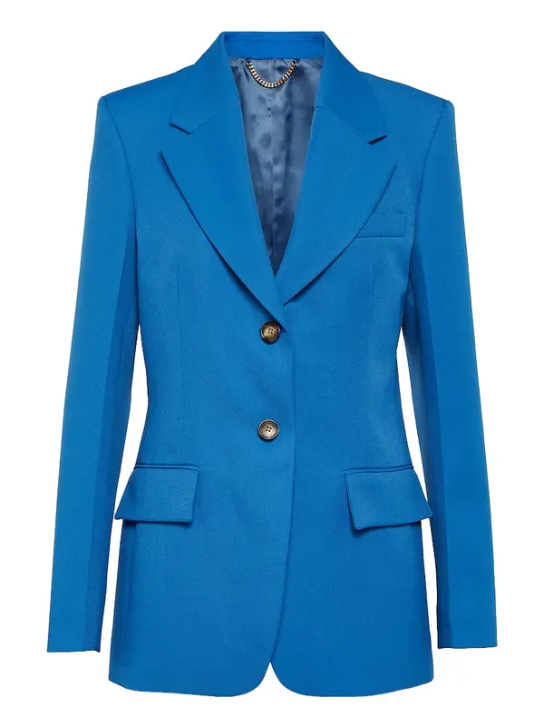 Victoria Beckham Single-breasted Blazer - Blue