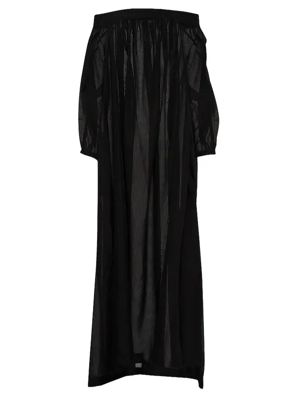 Alaïa Off-shoulder Maxi Dress - Black