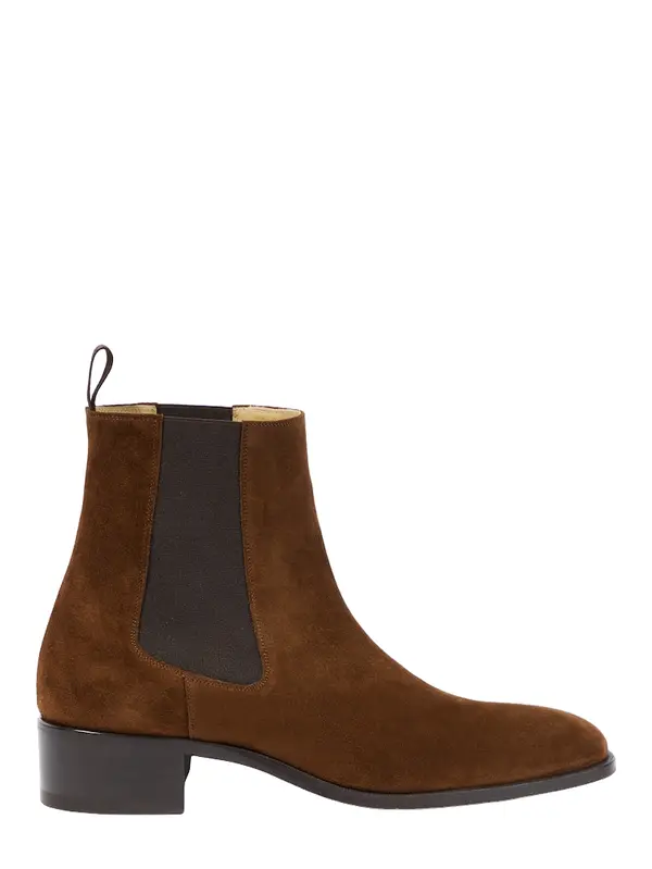 TOM FORD Suede Ankle Boots - Brown