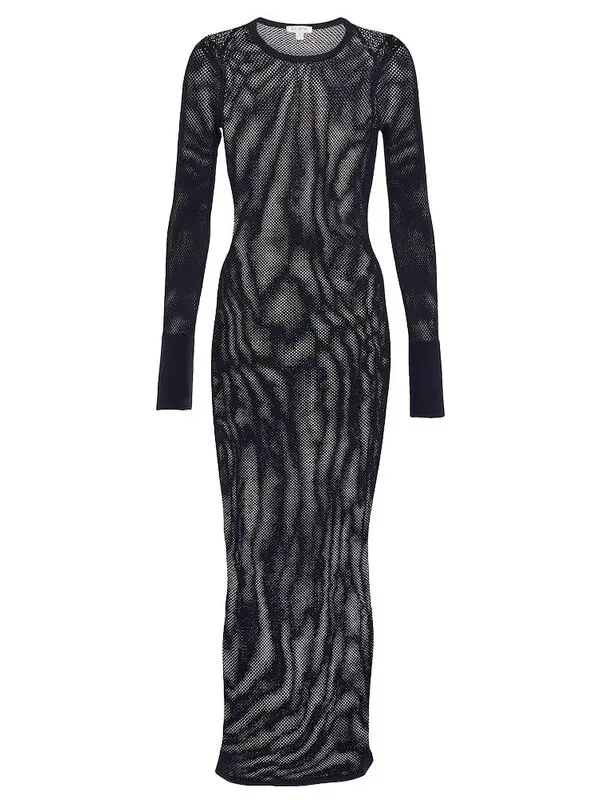 Alaïa Archetypes Fishnet Gown - Blue