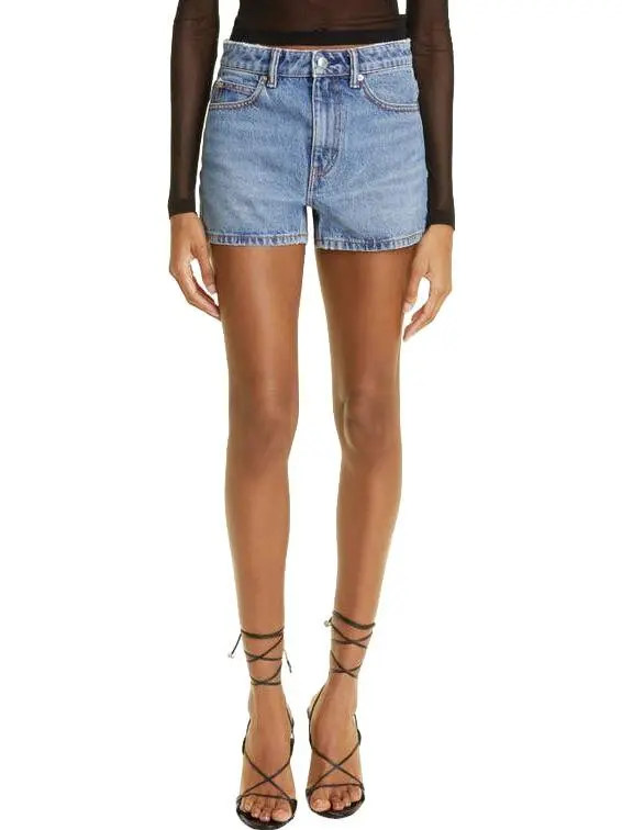 Alexander Wang Shorty Denim Shorts - Vintage Medium Indigo