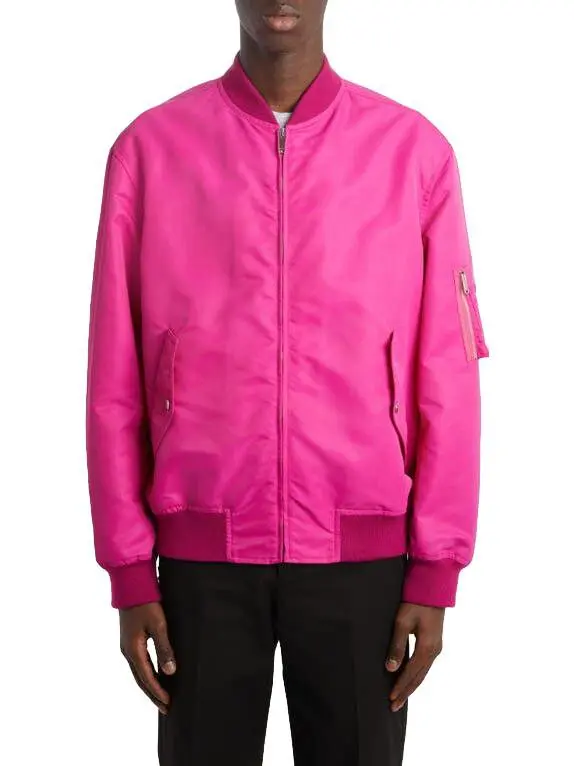 Valentino Garavani Nylon Bomber Jacket - Pink Pp