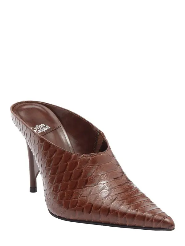Jeffrey Campbell Pointed Toe Mule - Brown Snake