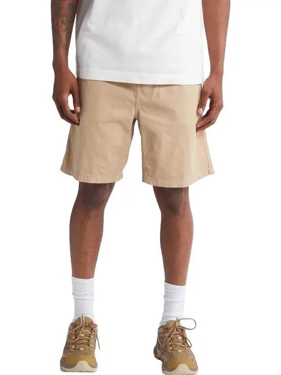 Carhartt Work In Progress Flint Organic Cotton Twill Shorts - Wall Garment Dyed