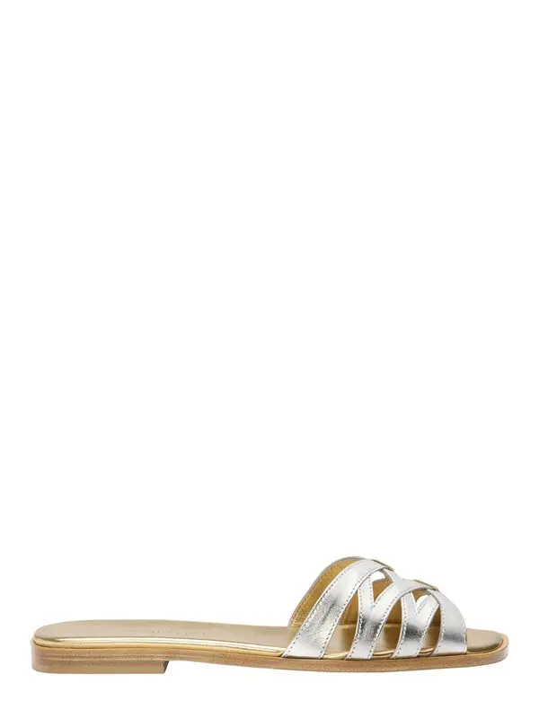 Sarah Flint Kim Slide Sandal - Gold & Silver Calf