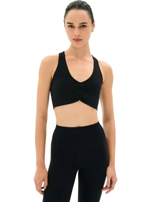 Splits59 Airweight Bra With Ruching - Black