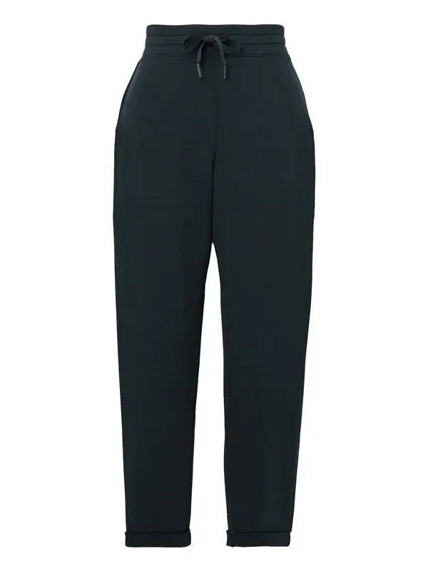 Spanx Airessentials Stretch-jersey Tapered Sweatpants - Black