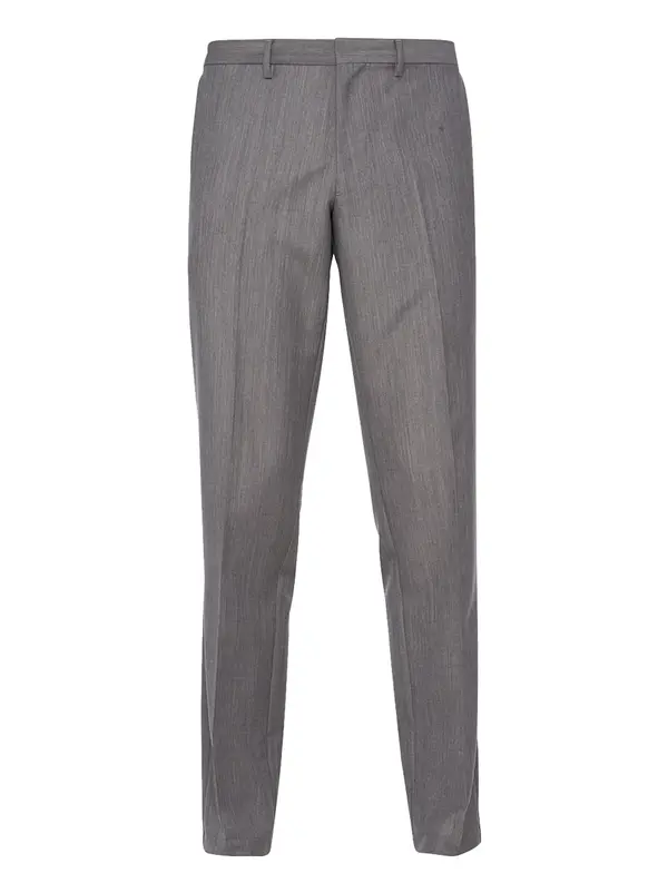 Prada Solid Wool-mohair Pants - Grigio