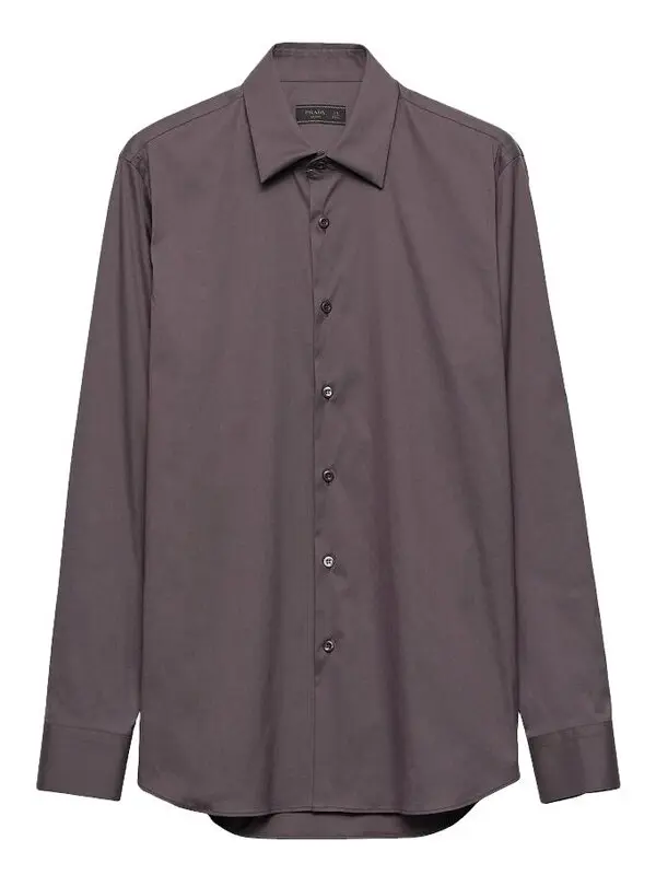 Prada Stretch Cotton Shirt - Grey