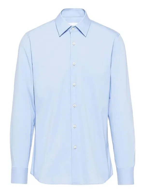 Prada Stretch Cotton Shirt - Light Blue