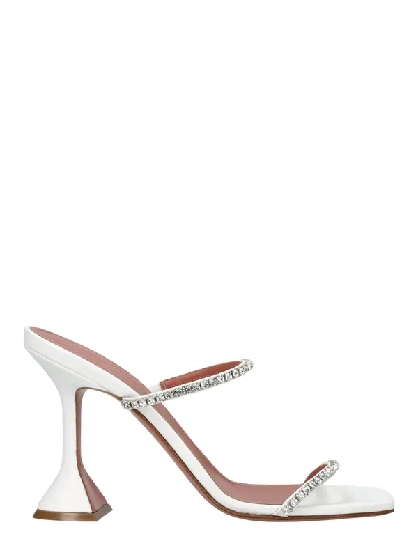 Amina Muaddi Gilda Mules 105 - White