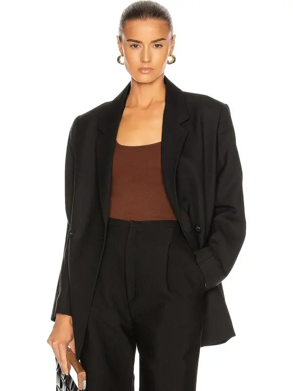 TOTEME Double Breasted Blazer - Black