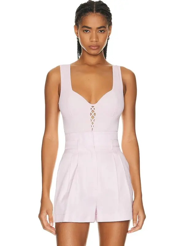 Alaïa Corset Bodysuit - Rose Dragee