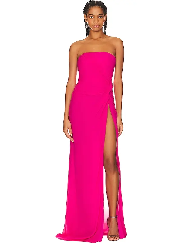 SAU LEE Hera Dress - Hot Pink
