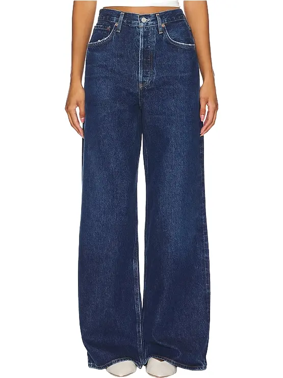 AGOLDE Dame High Rise Wide Leg Jeans - Enamour